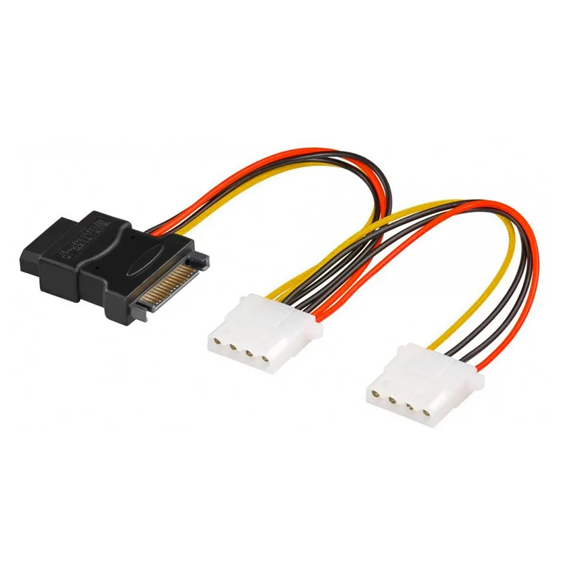 Custom Double SATA Power Cable 2M/3M USB Type PVC Jacket Braid ...