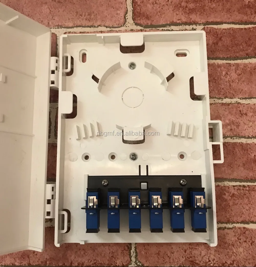 6 Core Fiber Optic Terminal Box FAT 6 fibers fiber optic socket ftth 6 ...