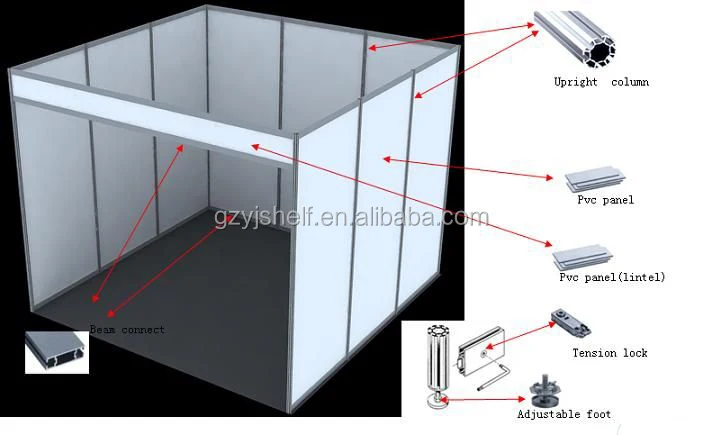 Stable Aluminum Exhibition Booth Design/exhibition Booth Material ...