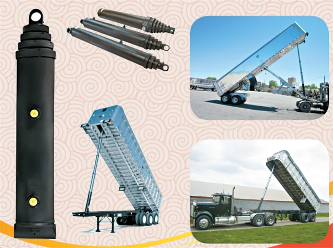Front-end Telescopic Tilt Trailer Hydraulic Tipping Cylinder For Tipper ...