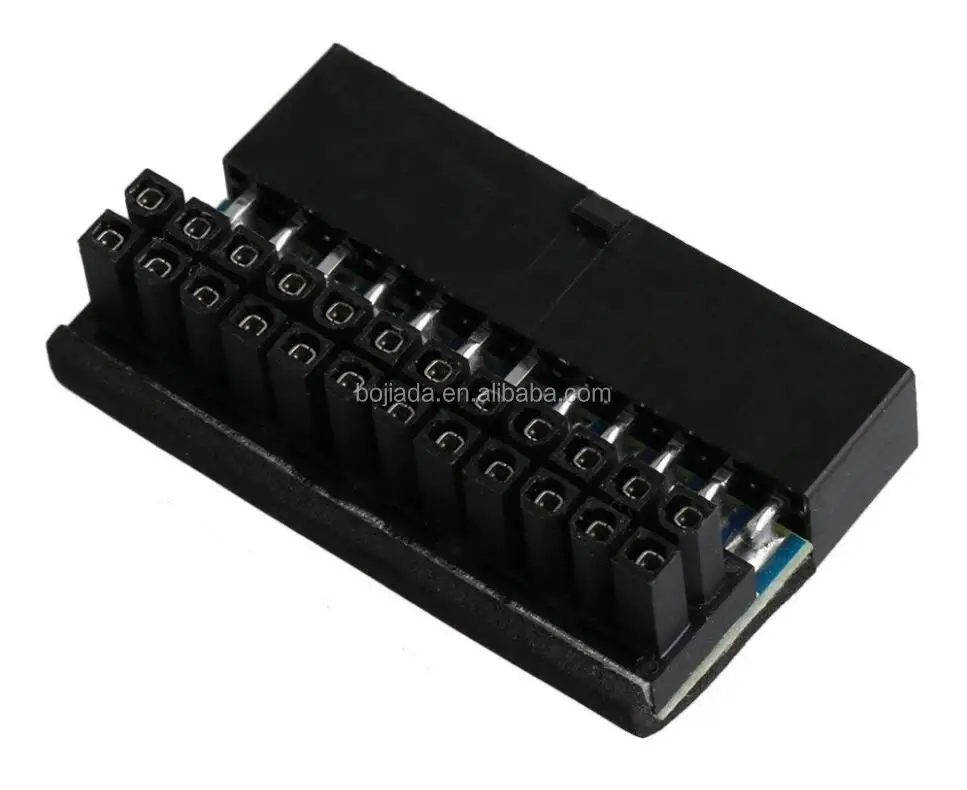 Atx 24pin Female To 24pin Male Connector Right Angle Converter Card For ...