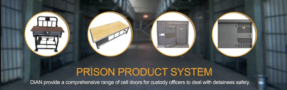Steel Jail Cell Prison Security Door with Vision Panel