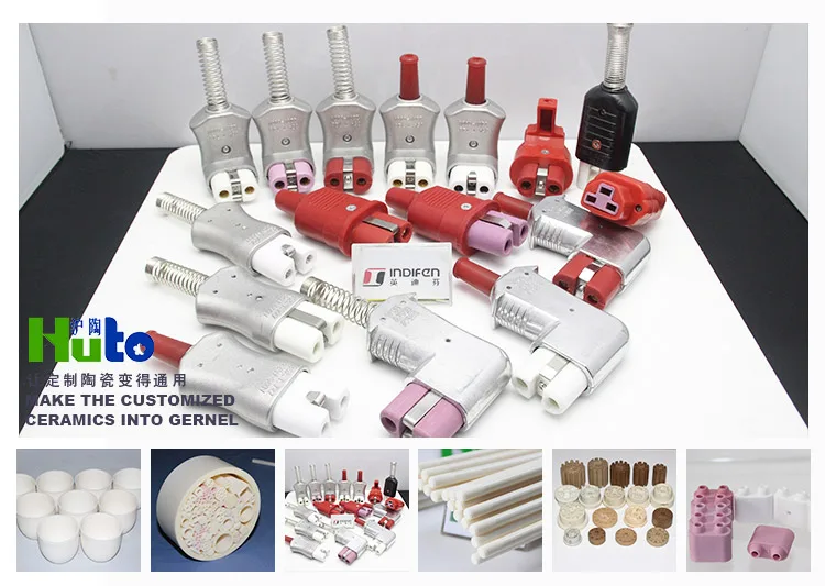 Aluminum Alloy Ceramic or Silicone Rubber Electrical Plug