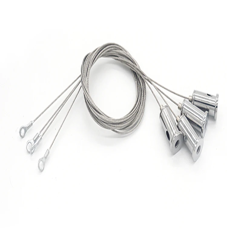 Pvc Coated Stainless Steel Cable Accessory Suspension Kit Hanging Steel ...