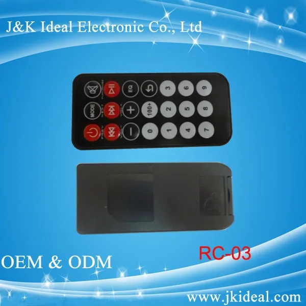 Rc-02 Car Mp3 /mp4 /mp5 Player Ir Remote Control With Silicone Button ...