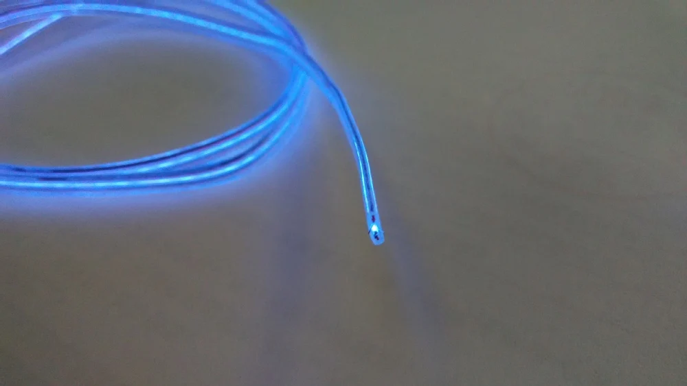 Flash Glowing El Neon Earphone Wire With Multi Color - Buy El Wire ...