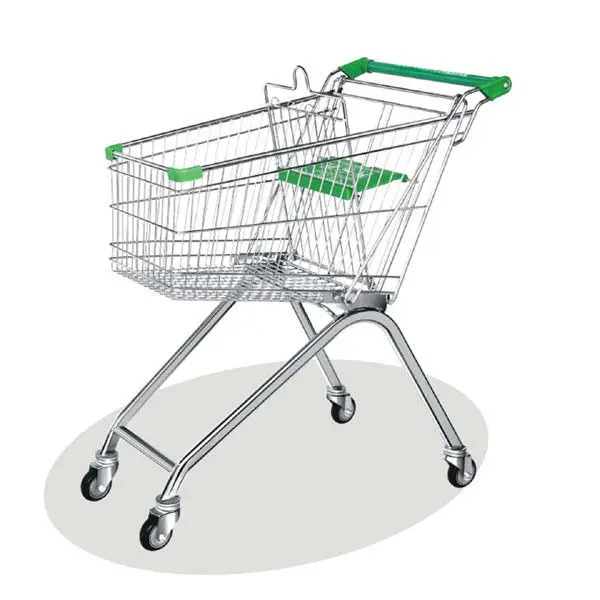 Shopping Cart Equipped With Coin-operated Locking Mechanism - Buy ...