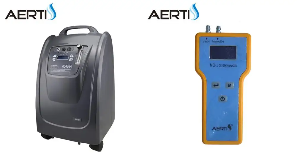 3 In 1 Portable Oxygen Analyser Oximeter Analyzer Test Pressure Flow ...