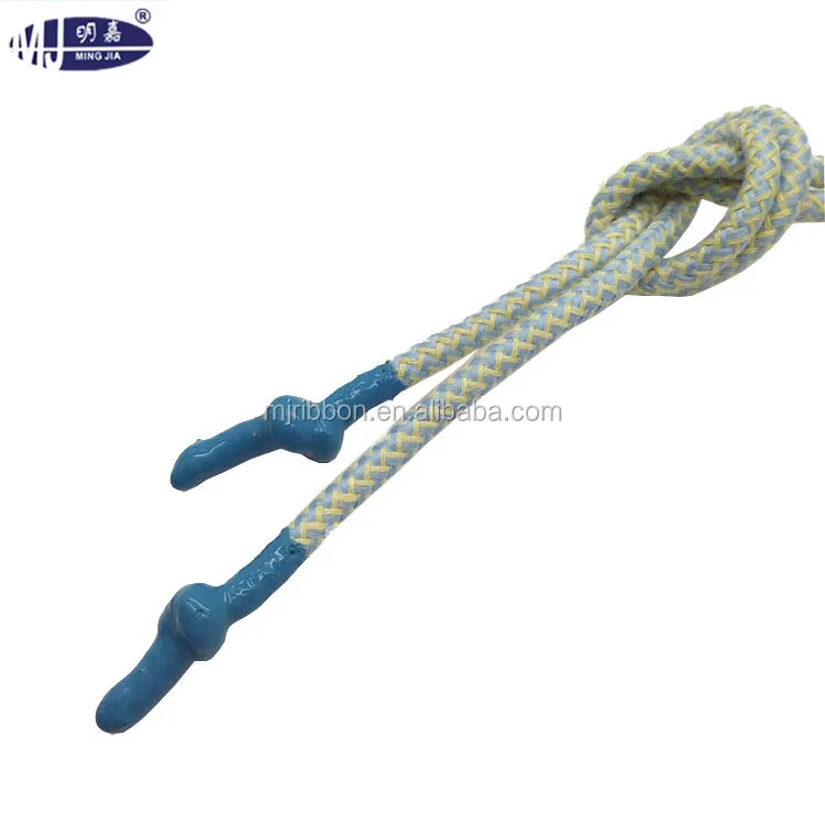 Wholesale Fancy Black 4mm Cotton Draw Cord With Silicone Tip - Buy 4mm ...