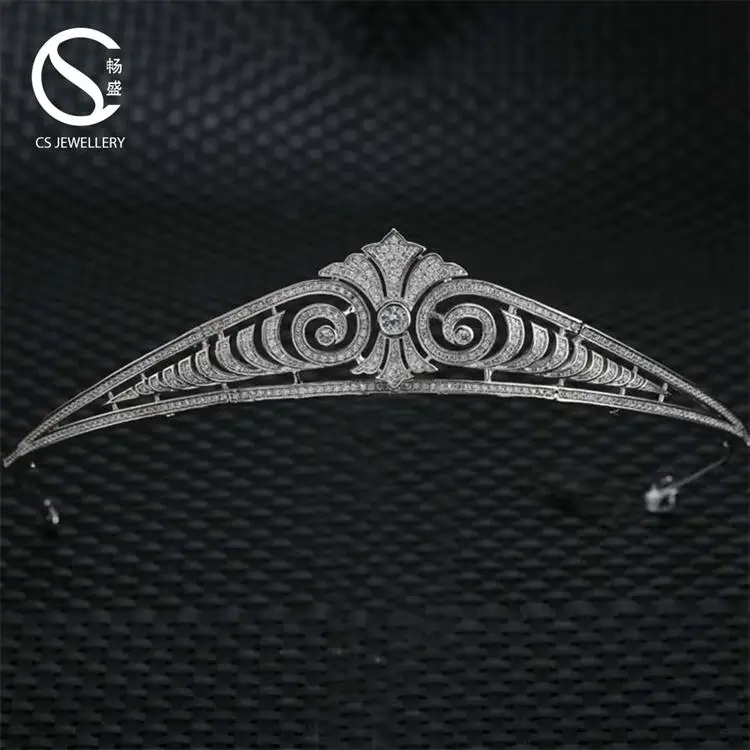 Tr15047 Wholesale Simple Diadem Hair Jewelry Custom Made Fashion Tiaras ...