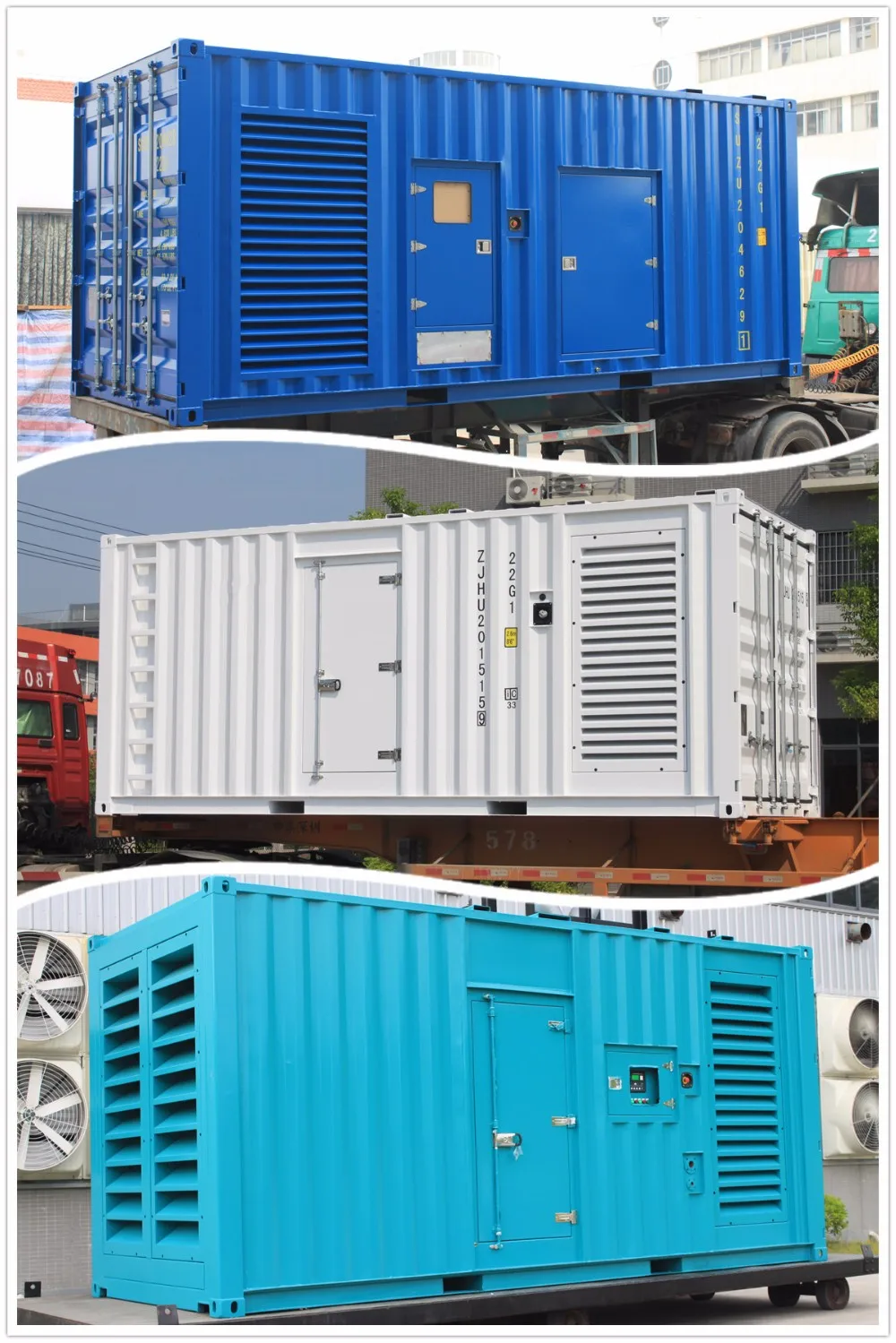 20ft 40ft Container Generators - 1000kva to 3000kva MTU Diesel