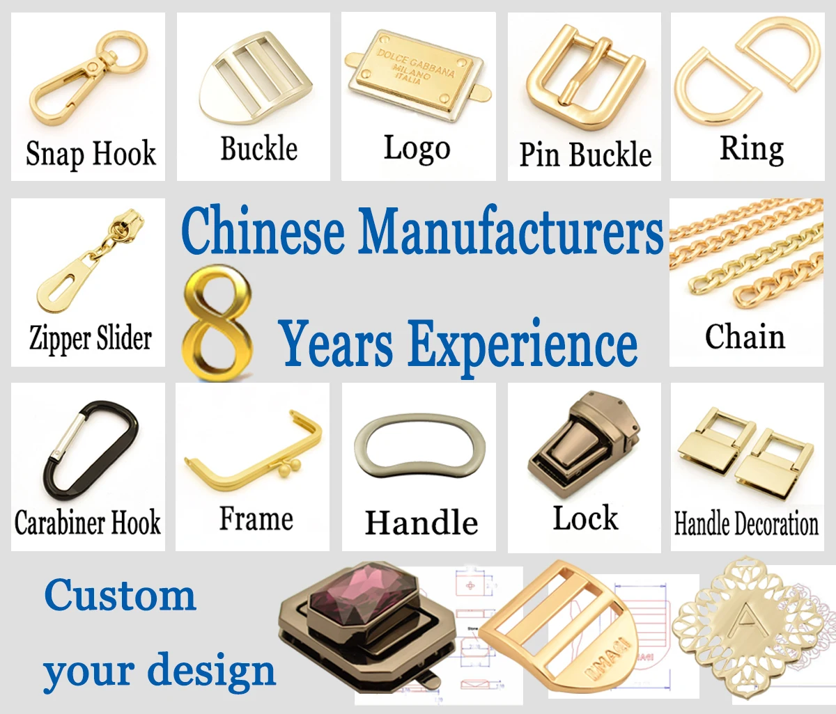 Guangzhou Huadu Shiling Tenghai Hardware Firm - Bag Lock, Snap Hook