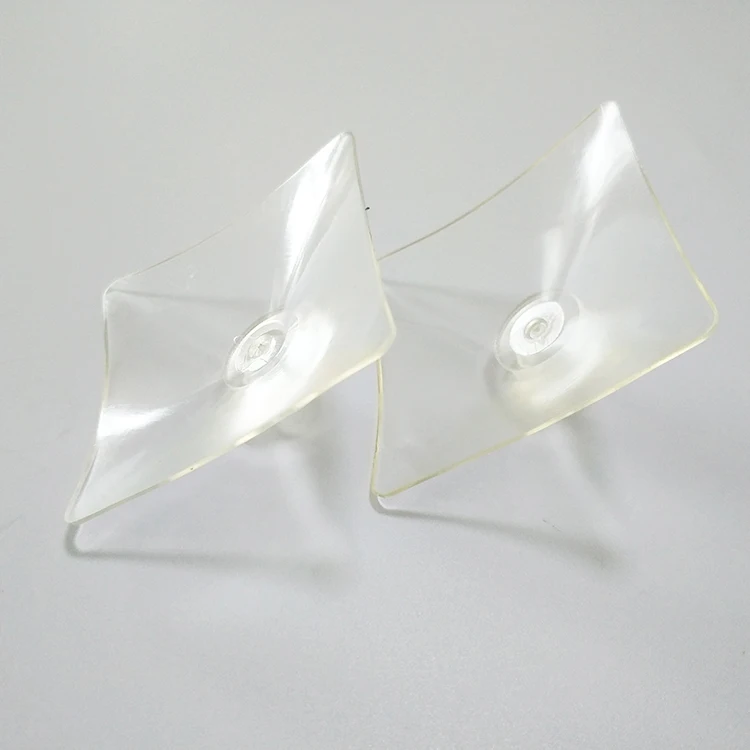 Custom Injection Molded Eco-friendly Pvc Square Clear Suction Cups ...