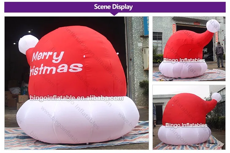 Giant Inflatable Santa Claus Hat Balloon For Yard Decoration - Buy ...