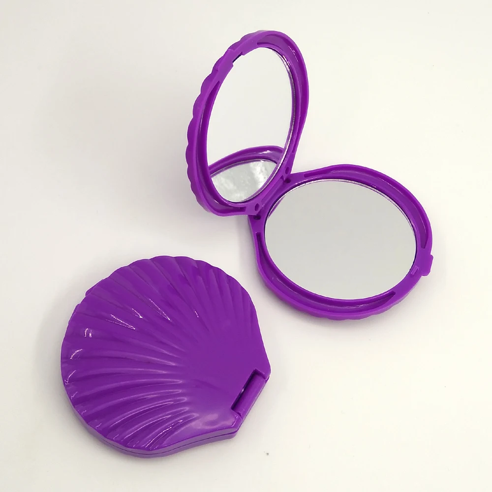 Plastic Double Sided Sea Shell Compact Mirror - Buy Shell Mirror,Sea ...