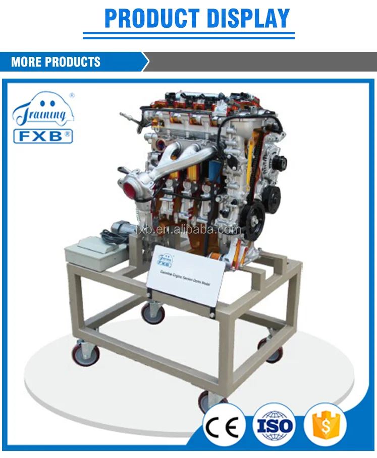 Gasoline Engine Section Demo Model / Automotive Training Equipment ...