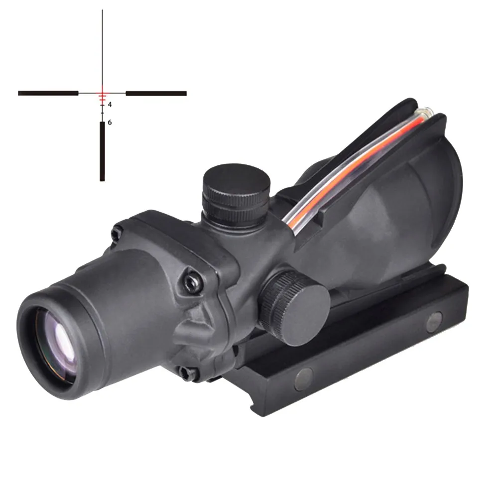 Ar15 Acog 4x32 Rifle Scope Telescope Sight With Real Fiber Optics Red Green - Buy Acog Scope ...