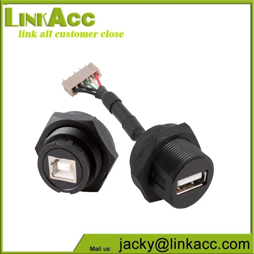 Linkjc Usb Type B Panel Mount To Pcb Motherboard Cable - Buy Type B ...