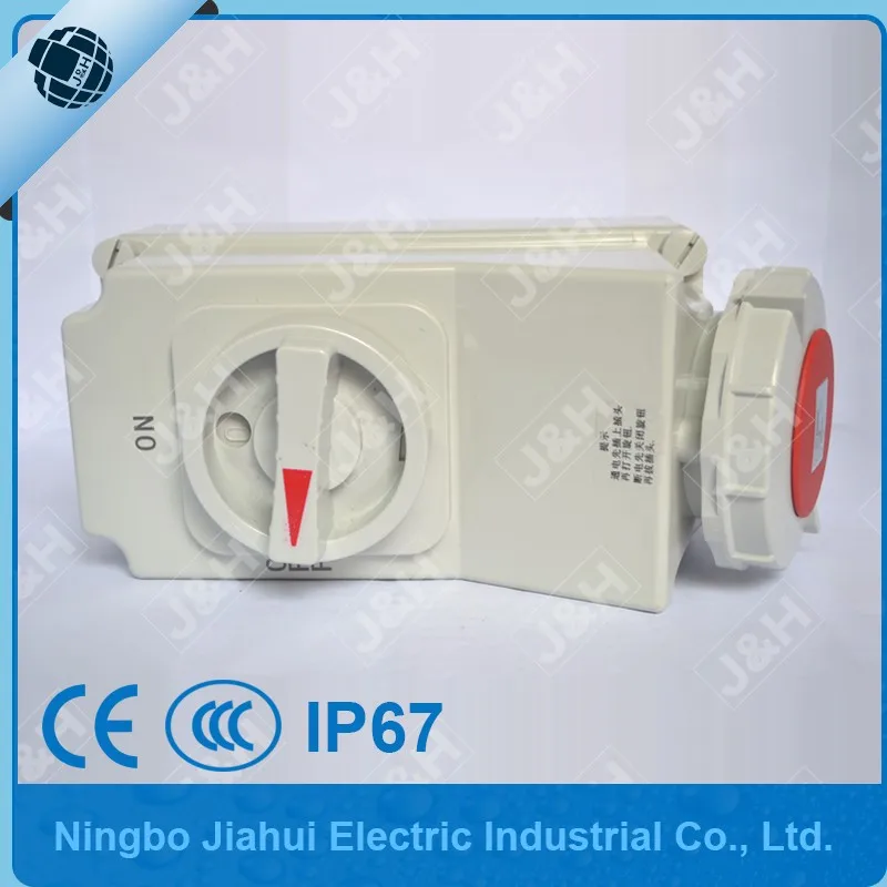Ip67 Iec 32a 5poles European 3phase Industry Wall Waterproof Socket And ...