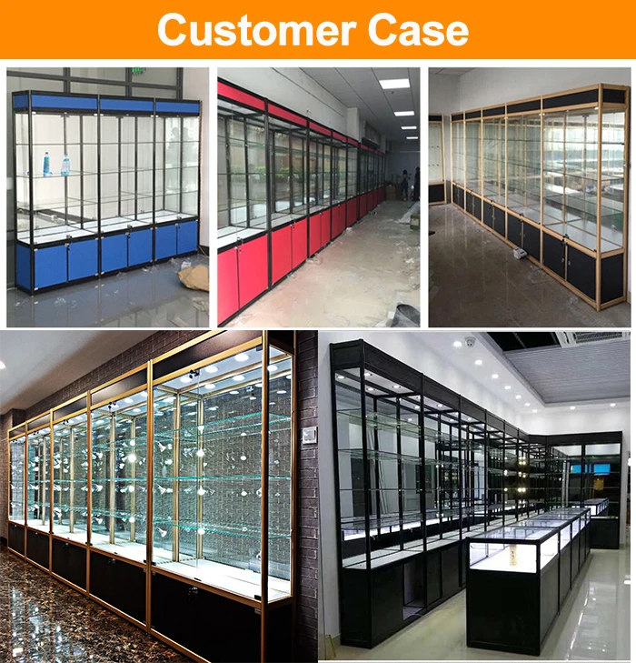 Mirror Back Glass Jewelry Display Cabinet - Buy Glass Display Showcase ...