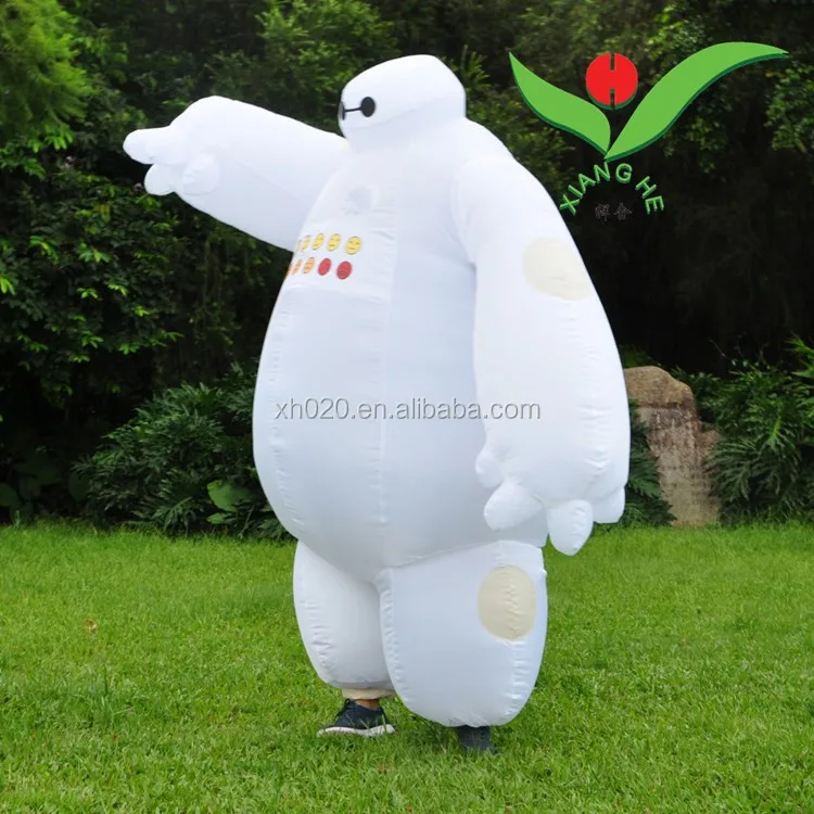 Customized Walking Cartoon Giant Inflatable Robot Baymax Mascot Costume ...