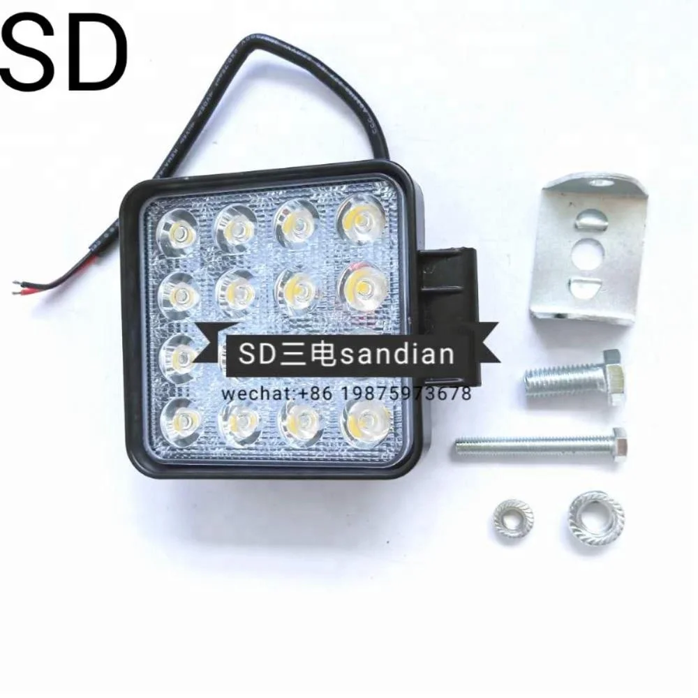 High Power Led Work Lamp 15w Truck Excavator Lighting Lamp With 5 Light ...