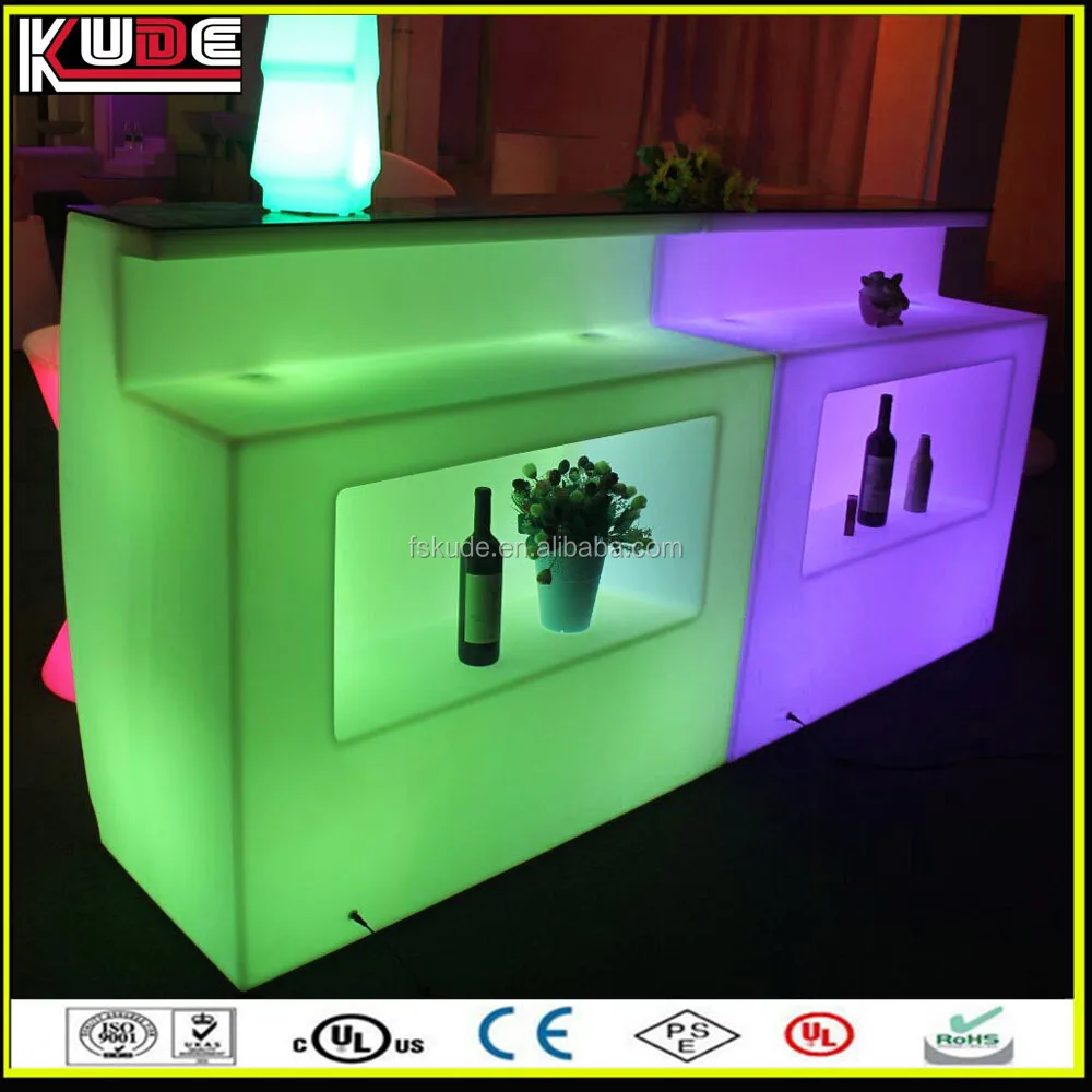 Led Bar Table,Commercial Led Light Up Mobile Bar Table For Nightclub ...