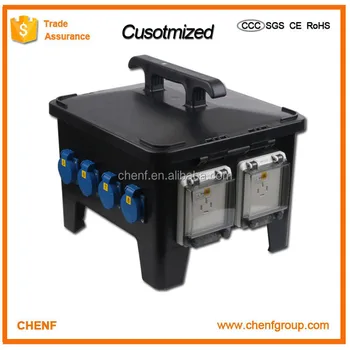Ip67 Waterproof Outdoor Combination Socket Portable Power Industrial Outlet Distribution Board ...