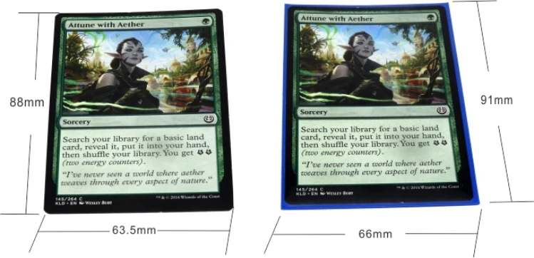 Green Card Sleeves - Durable Protection for Trading Cards