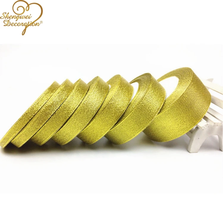 Gold Metallic Ribbon,Different Sizes Are Available - Buy Ribbon ...