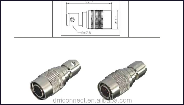 Compatible Hirose Circular 4 Pin Male Camera Connector Hr10a-7p-4p ...