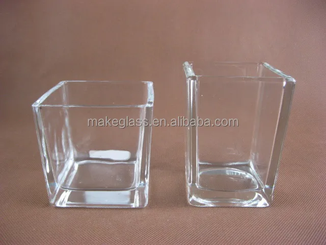 Square Shaped Glass Plant Pot,Glass Flower Pot Garden Pots Glassware ...