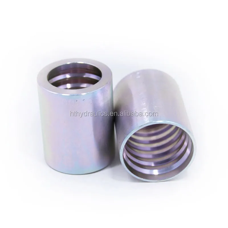 Carbon/stainless Steel Hydraulic Hose Ferrule For R1 And R2 Hydraulic ...