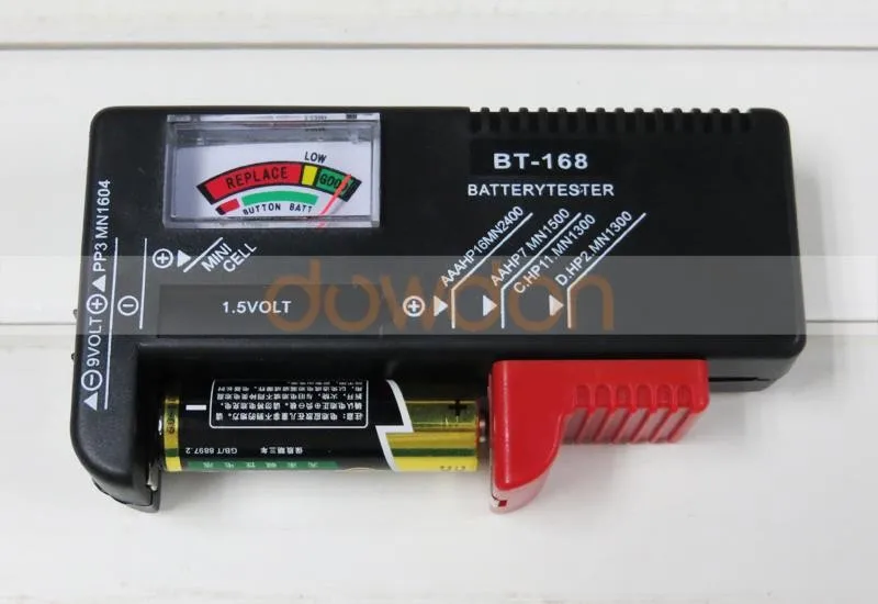 Dry Rechargeable Battery Tester Volt Checker For 9v 1.5v Aa Aaa - Buy ...