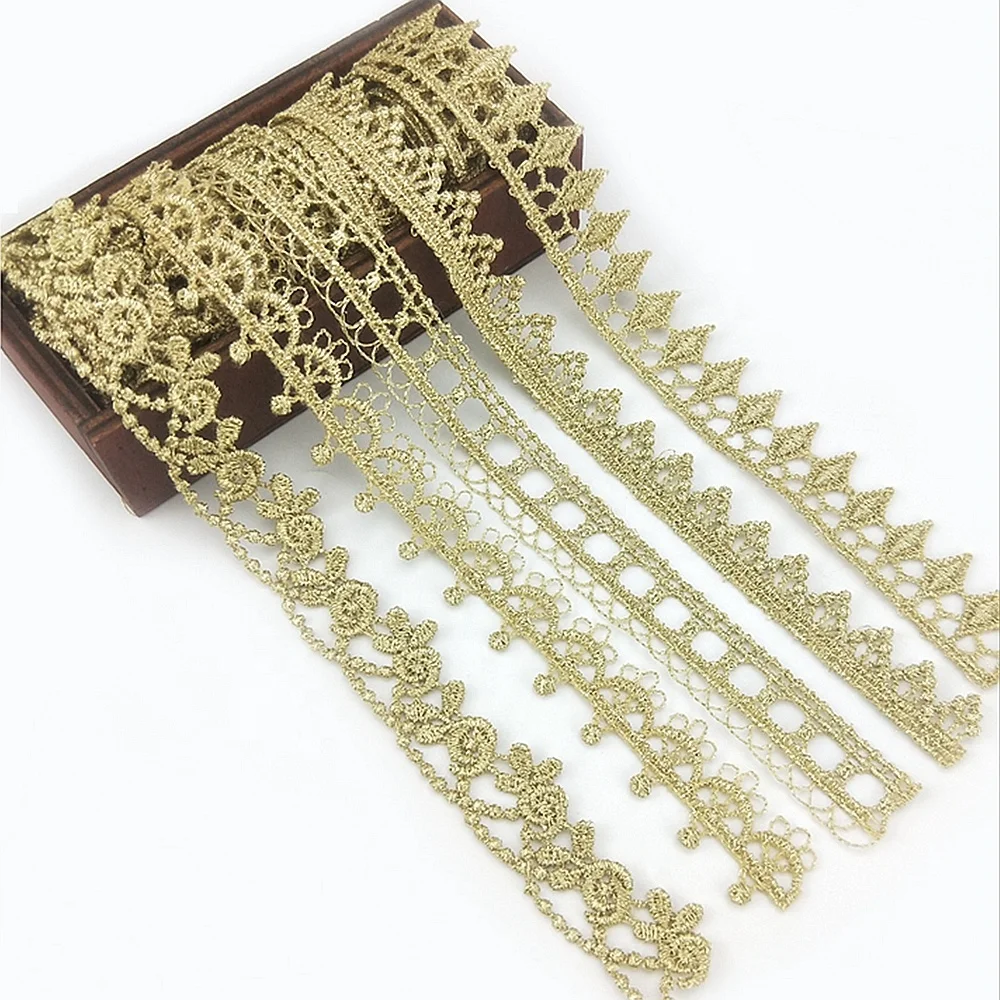 Gold Lace Trim Lace Ribbon Decorative Trim For Lolita Dress - Buy Gold ...
