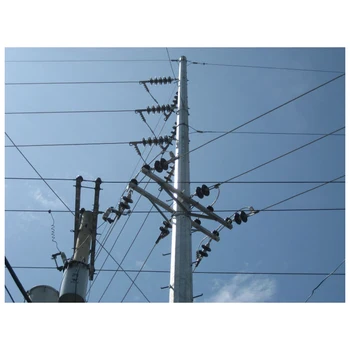 Galvanized Steel Electrical Pole,Power Transmission Line Pole - Buy ...