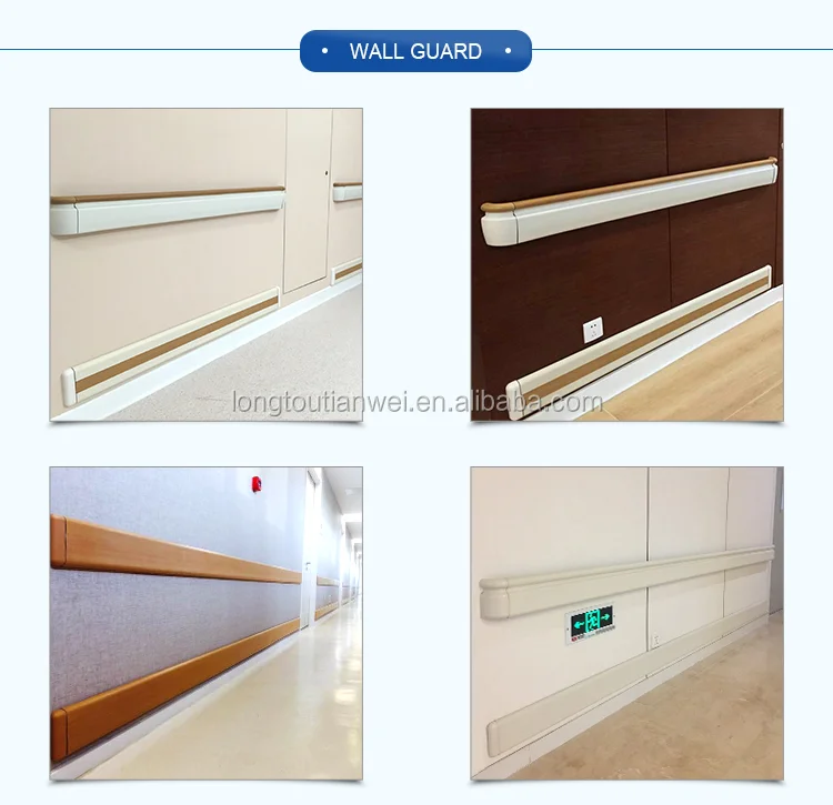 Cheap Price Pvc Wall Guard Crash Rail For Disabled - Buy Wall Guard,Pvc ...