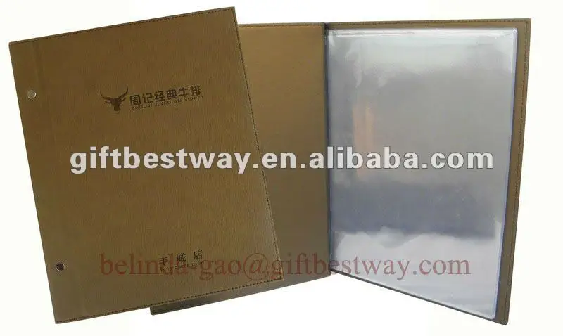 High Quality A4 Menu Folder with Screws - Perfect for Restaurants