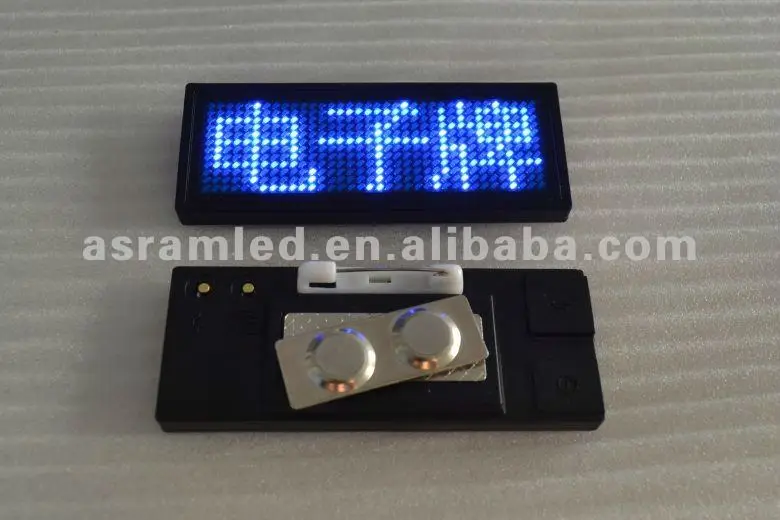 Mini Scrolling Led Name Badge Sign Display Led Name Tag/ Led Name Badge ...