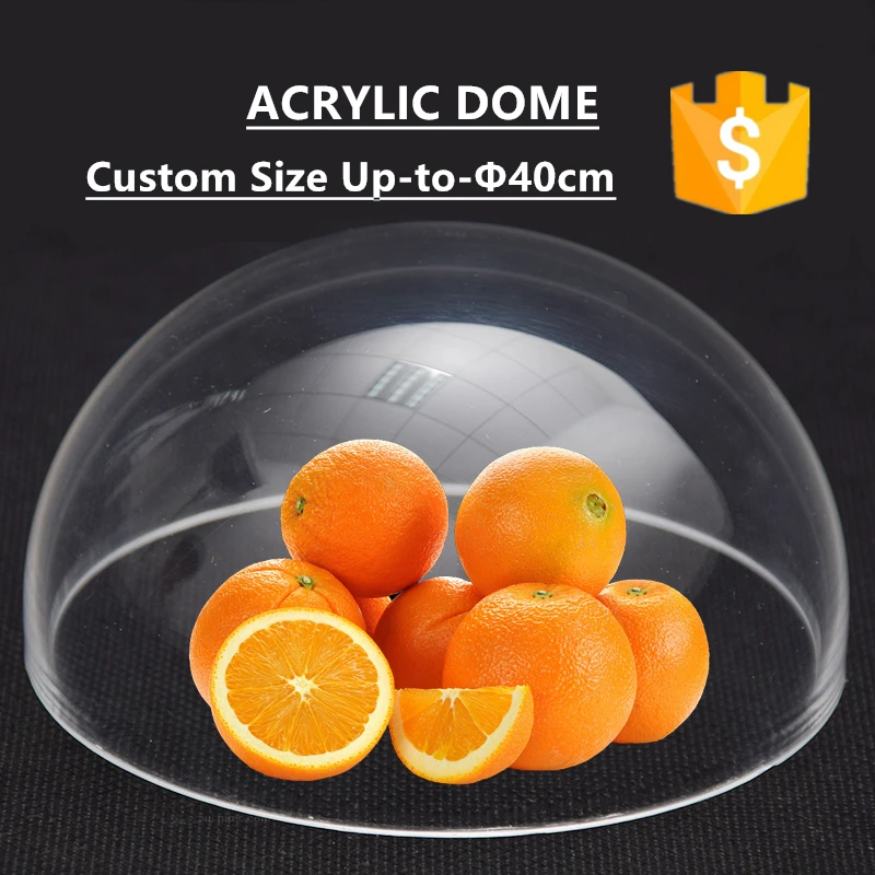 2017 Best Selling Clear Acrylic Large Plastic Domes For Dish And Plate ...