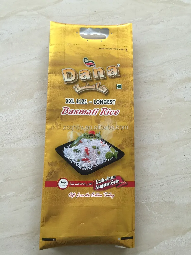 Basmati Riz Sac D'emballage Pp Tissé Sac En Plastique 5 Kg 20 Kg 25 Kg ...