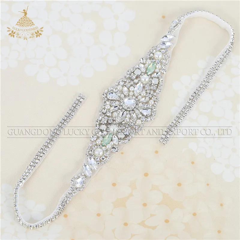 Rhinestone Applique Belts Bead Bridal Sash Crystal Rhinestone Fancy ...