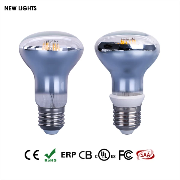 Half Silvered Crown G45 R50 R63 R80 Half Mirror Led Filament Bulbs E14 ...
