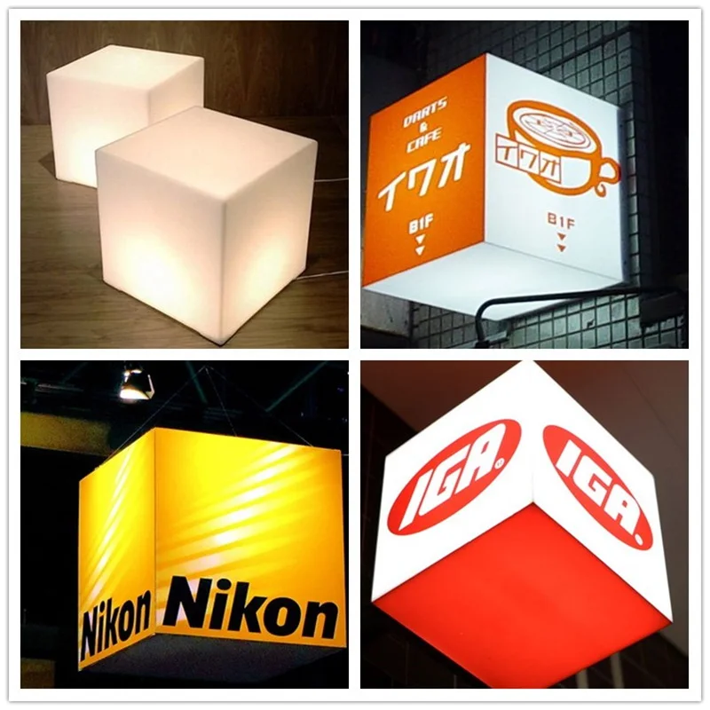 Customized Cube Light Box - Buy Cube Light Box,Display Light Box ...