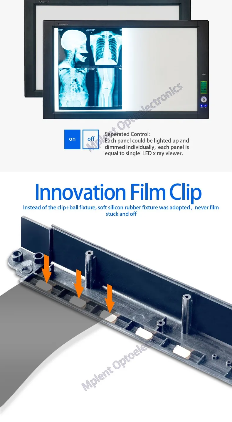 Medical X Ray Led Negatoscope Ultra Slim High Brightness Led View Lamps ...