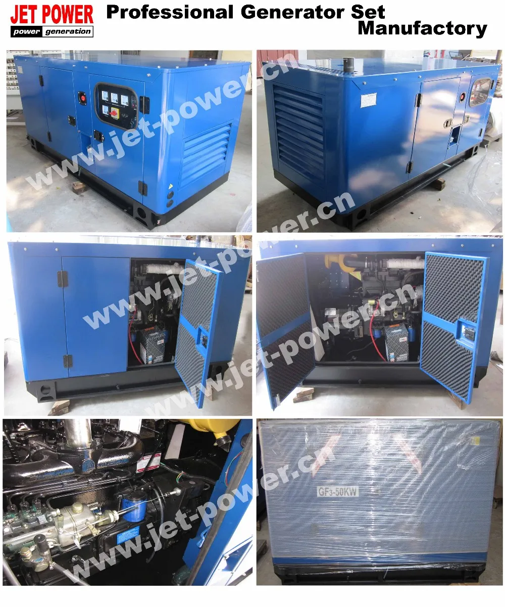 60 Kv Diesel Powered Genset Generator 50kw Silent Denyo Type Generators ...