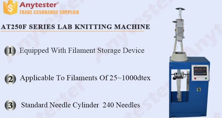 Lab Knitting Machine Knit Fabric Sample Assessment Of Yarn Uniformity ...