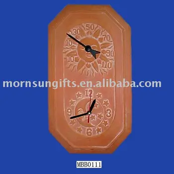 Diy Terracotta Outdoor Clock And Thermometer - Buy Outdoor Clock And ...