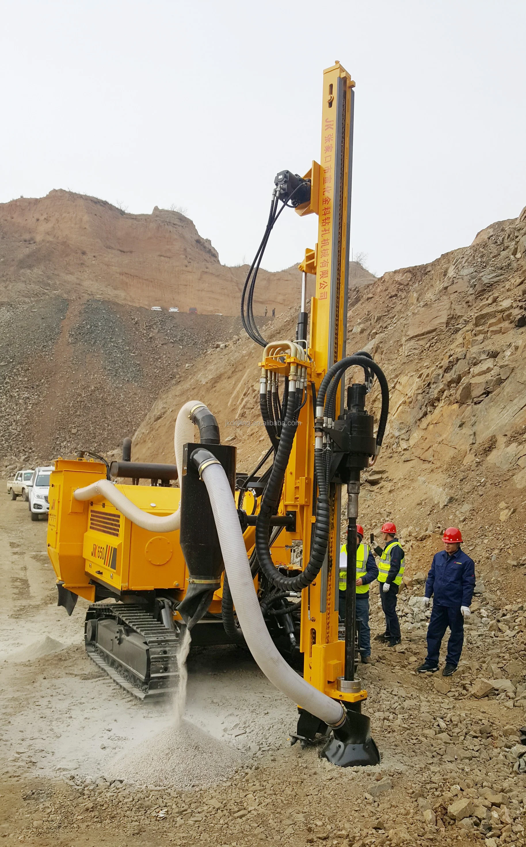 Jk Drilling Jk650 All-in-one Dth Hydraulic Drilling Machine Crawler ...