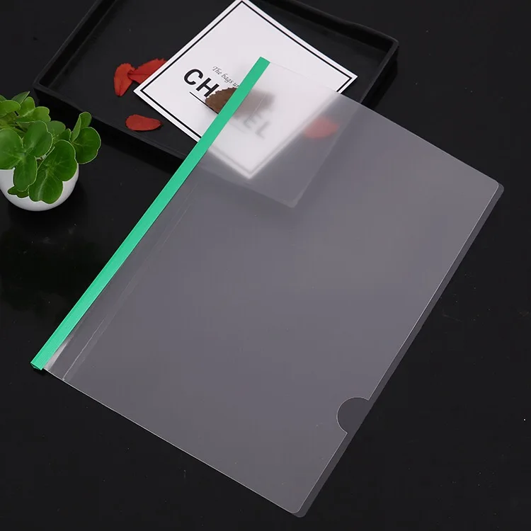 Customized Plastic Clear Report Covers with Sliding Bar Office School ...